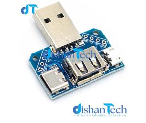 USB Head Switchboard Male Connector to Type-C Micro Female USB 2.54-4P ...